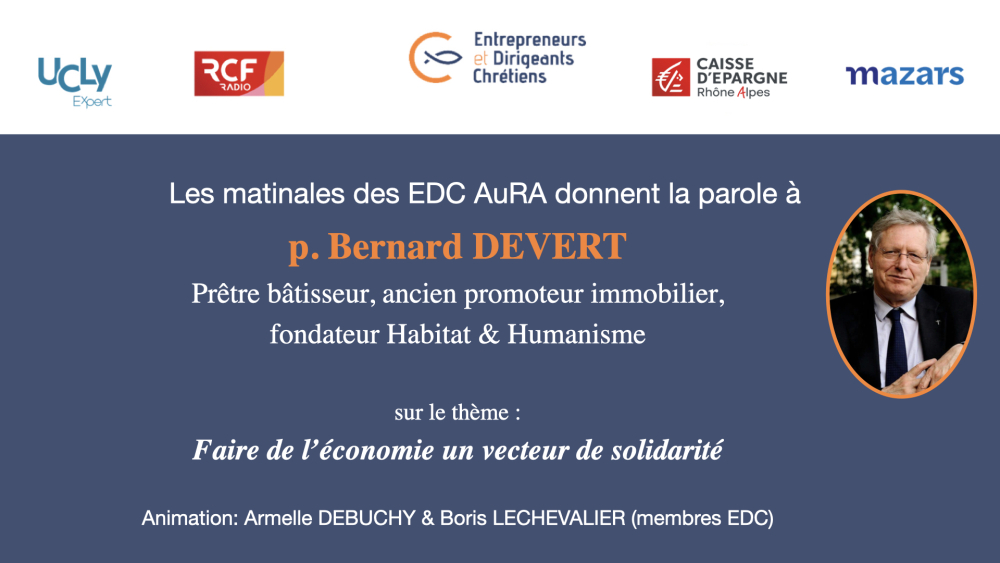 Retour sur la matinale avec le p.Bernard DEVERT du 23 sept 2022